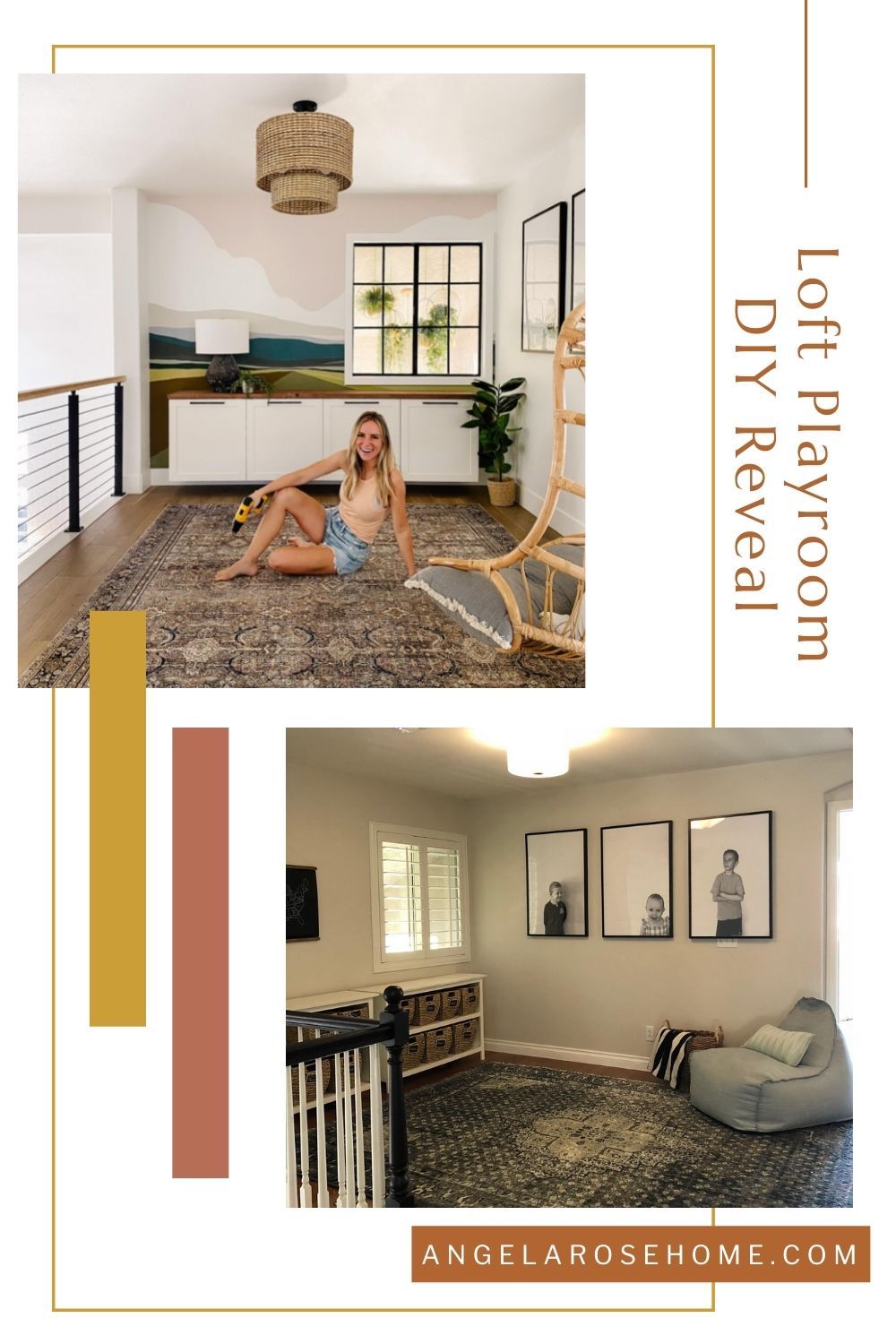 Loft Playroom DIY Reveal - Angela Rose Home