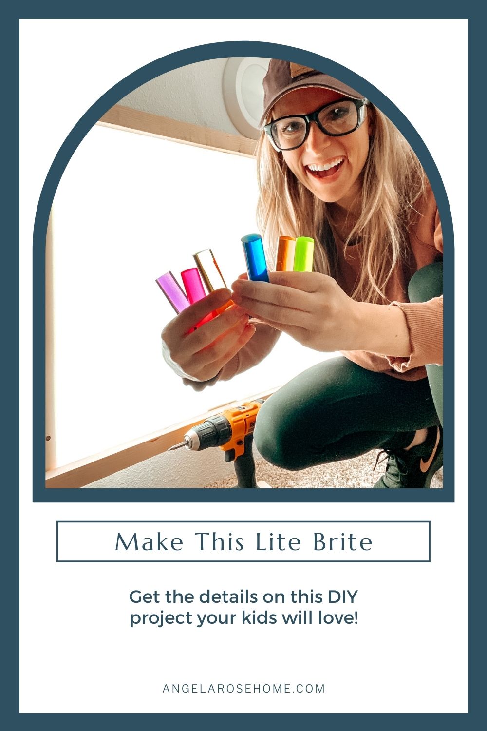 Giant DIY Lite Brite That Anyone Can Make - Angela Rose Home