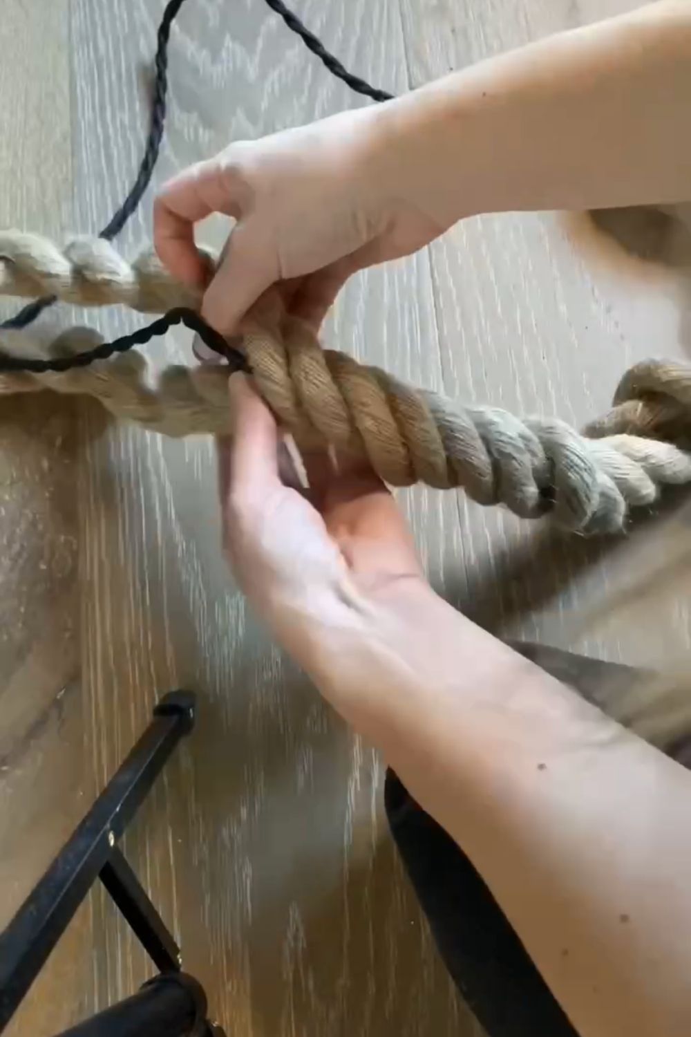 DIY Hanging Rope Light Tutorial - Angela Rose Home