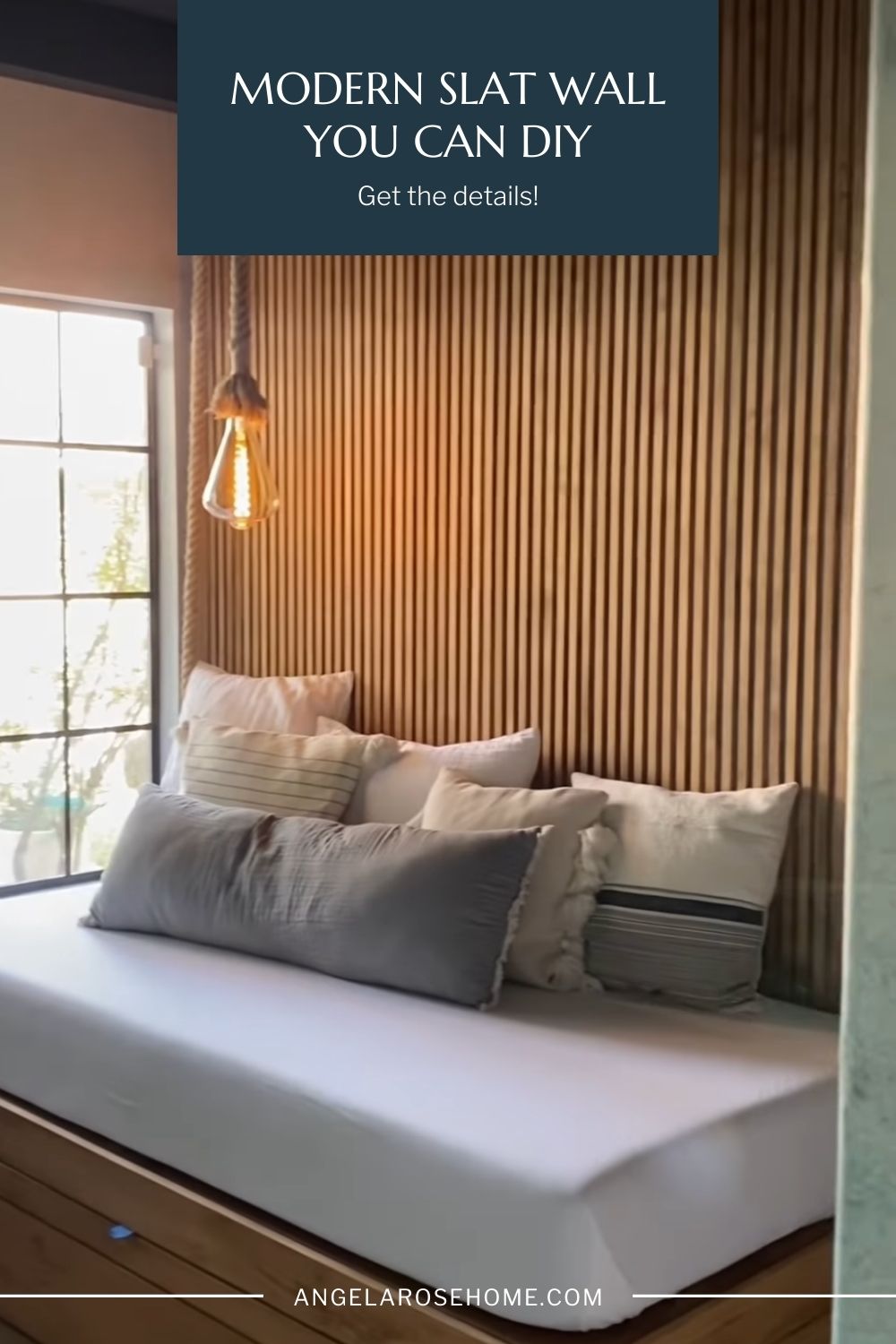 Modern Slat Wall Design You Can DIY - Angela Rose Home