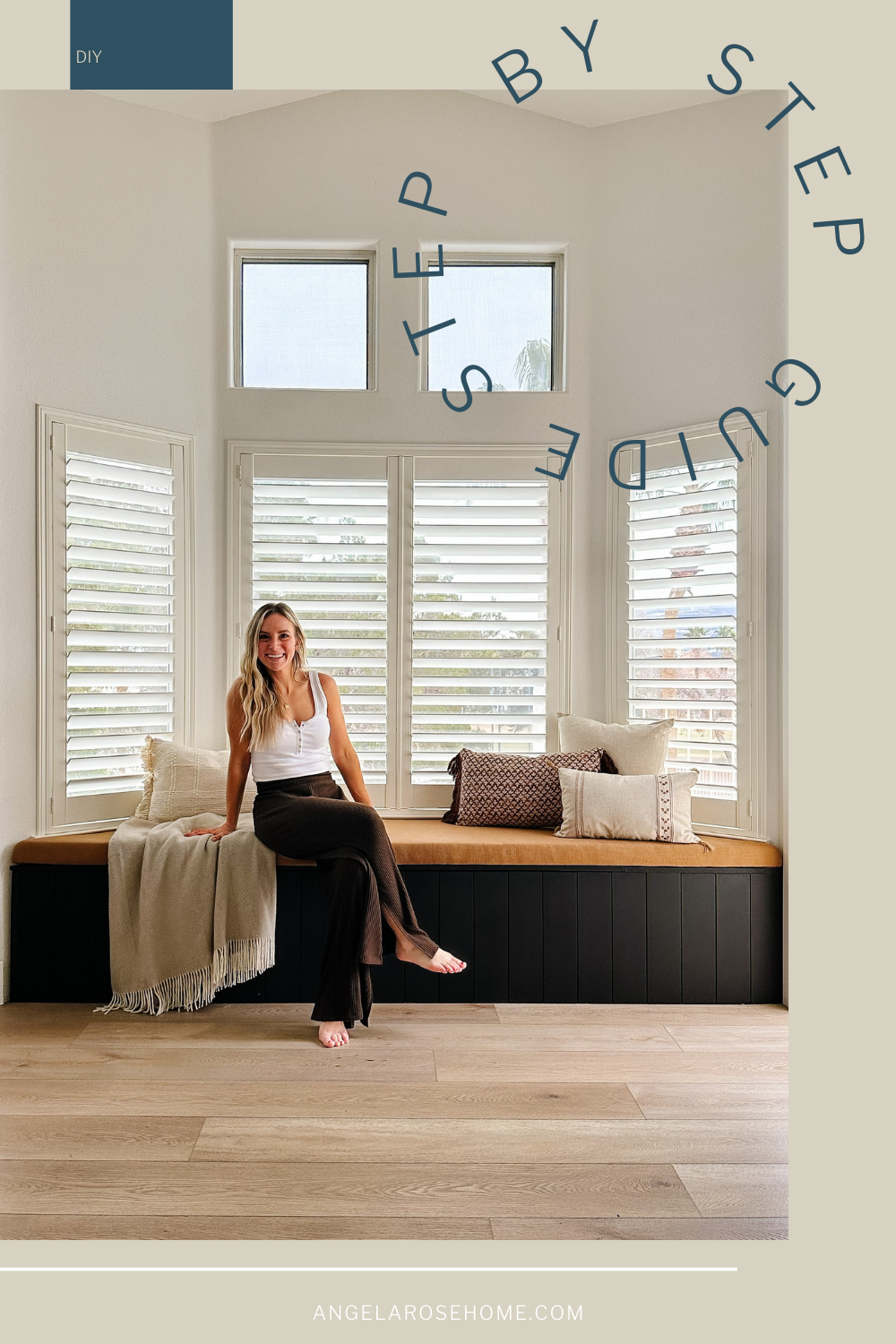 How to DIY a Built-in Bench - Angela Rose Home